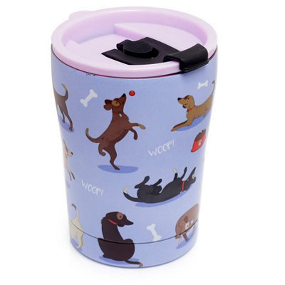 Puckator Catch Patch Dog Stainless Steel Drinks Cup | DIY at B&Q