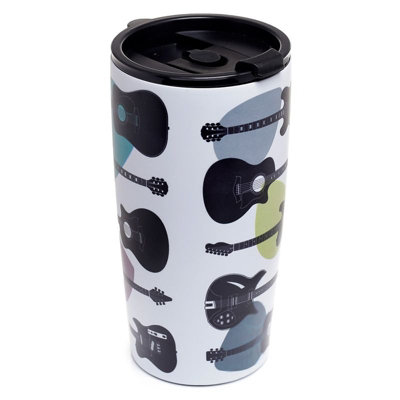 Puckator Headstock Guitar Stainless Steel Drinks Cup | DIY at B&Q