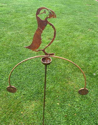 Puffin Wind Rocker Double Bare Metal/Ready to Rust - Steel - L66 x W54 ...