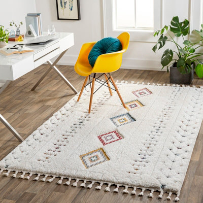 PUKYU Boho Shaggy Area Rug 160 x 213 cm