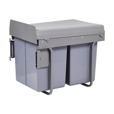 Pull Out Bin Under Cupboard for Kitchen 40 L Under Sink Cabinet Bin