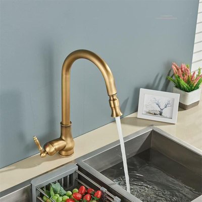 Pull out brass kitchen faucet kitchen faucets black faucets single hole ...