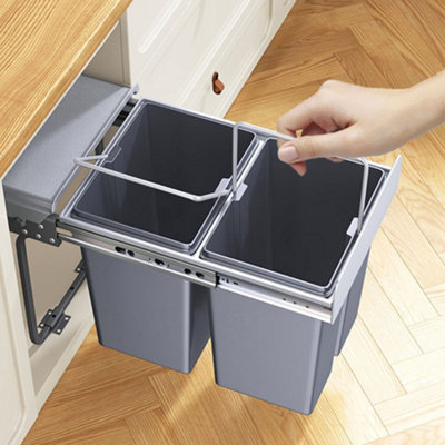 Pull Out Kitchen Bin Recycling Bins for Kitchen Built-In Waste Bins ...