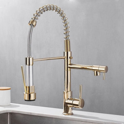 Pull Out Kitchen Tap With 2 Jets 360 degrees Swivel Kitchen Mixer Tap ...