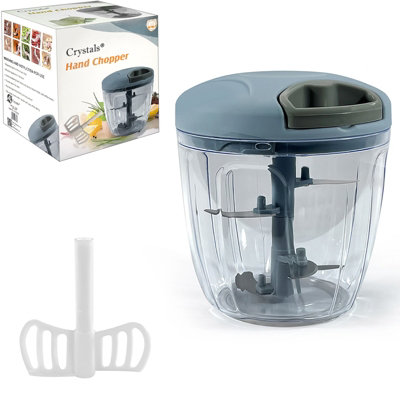 Pull String Hand Chopper Manual Food Processor To Slice Kitchen Tool 900ml