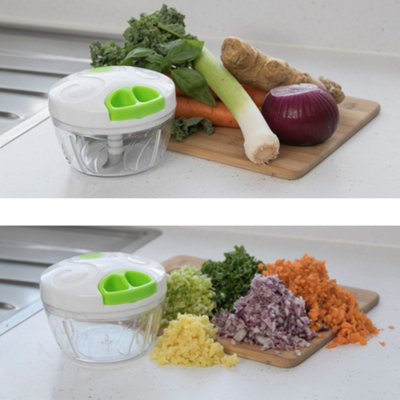 Pull String Hand Chopper Manual Food Processor To Slice Vegetables Onions