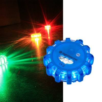 Pulsar AAA Single, Battery Powered Hazard Warning Light, in Blue