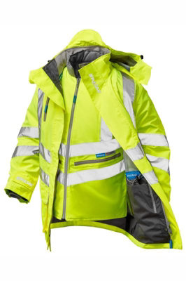 PULSAR High Visibility 7-in-1 Interactive Storm Coat & Body Warmer ...