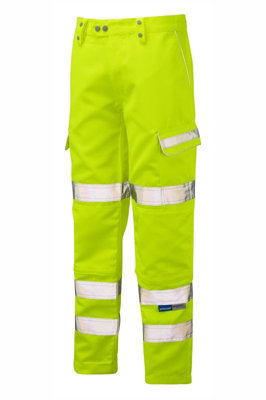 PULSAR High Visibility Combat Trousers - Yellow - 34 Short Leg | DIY at B&Q
