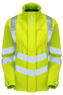 PULSAR High Visibility Ladies Hi-Vis Soft Shell Jacket - Yellow - Size ...