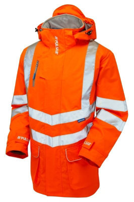 PULSAR High Visibility Rail Spec Padded Storm Coat at B&Q