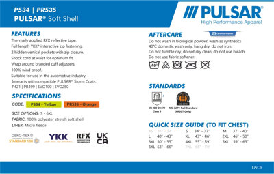 PULSAR High Visibility Rail Spec Soft Shell Jacket