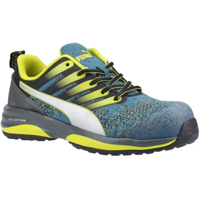Puma Safety Charge Low Safety Trainer Green/Combined | DIY at B&Q