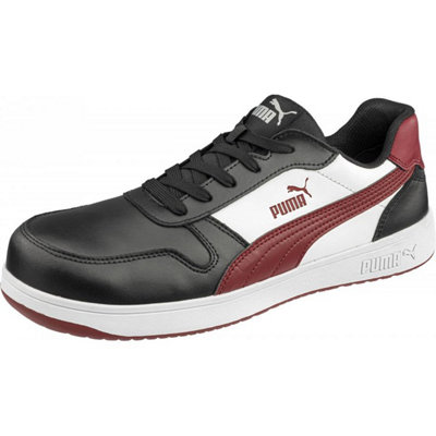 Puma Safety FrontCourt Blk/Wht/Red Low S3L ESD, 11 (EU 46)