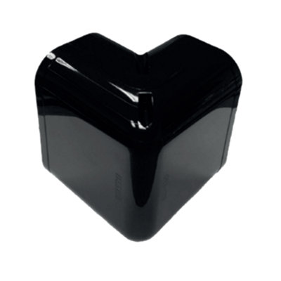 Pump House Trunking 90 Degree External Bend Black 140mm Tr-Ec-140-B