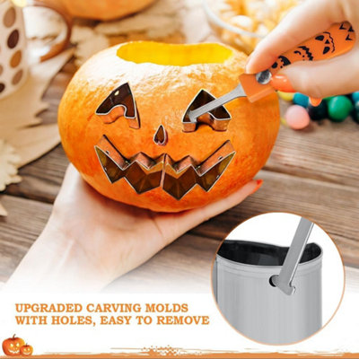 Pumpkin Carving Kit 24 PCS Halloween Pumpkin Carving Tools with Hammer ...