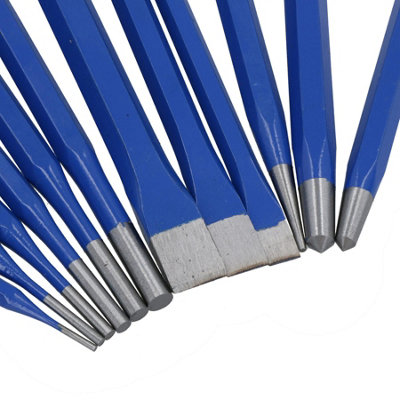 Punch and Chisel Set Centre Tapered Parallel Drift Pin Punches Cold ...
