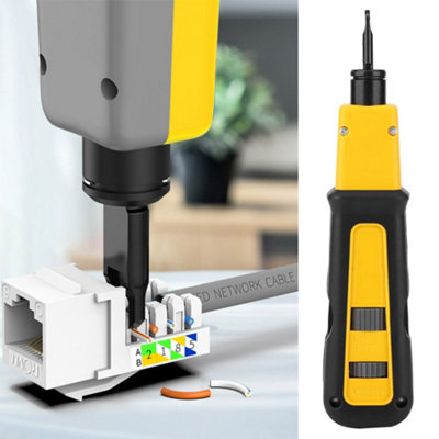 Punch Down Tool with Plastic Handle for Wire Cutting and Crimping ...