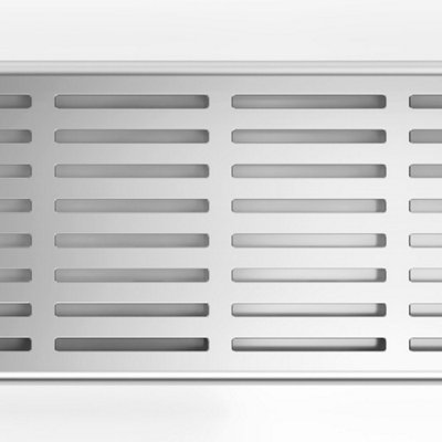 Punched Slot Grate Channel Drain 1500mm x 74mm x 42mm, 316 Stainless ...
