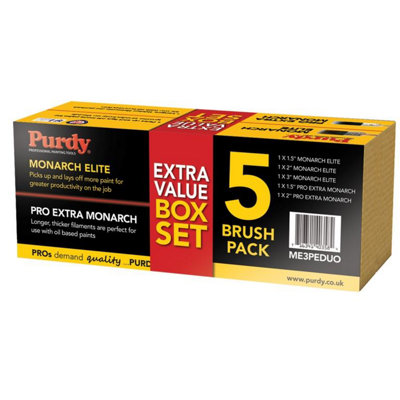 Purdy Monarch Elite 5-Piece Brush Set for Professional Painting Excellence