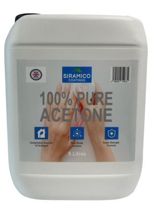 Pure Acetone 5 Litre Nail Polish Remover Removes All Types of Nail ...