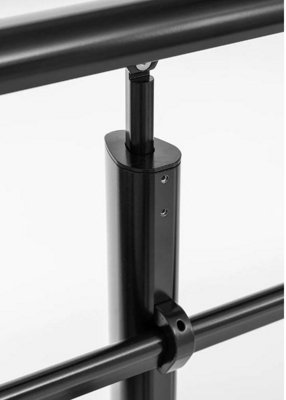 Pure Black Balustrade Kit 1.5m Floor Mounted