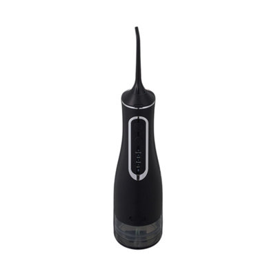 Pure Black Portable Cordless Water Dental Flosser Irrigator with 4 ...