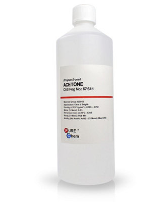 Pure Chem 1L Acetone anhydrous | DIY at B&Q