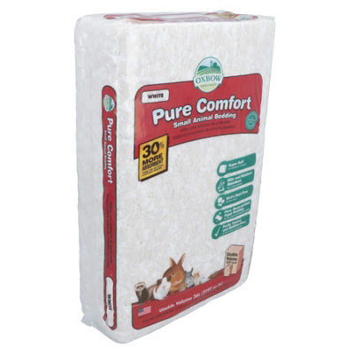 Pure Comfort 28L Small Animal Bedding White, Soft, Absorbent & Dust ...