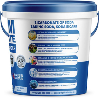 Pure Source Nutrition Baking Soda 10KG Bucket Multi Purpose Household ...