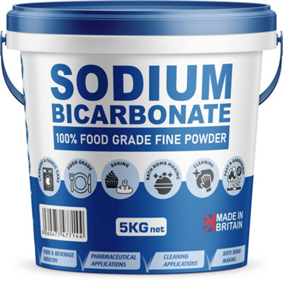Pure Source Nutrition Baking Soda 5KG Bucket Multi Purpose Household ...