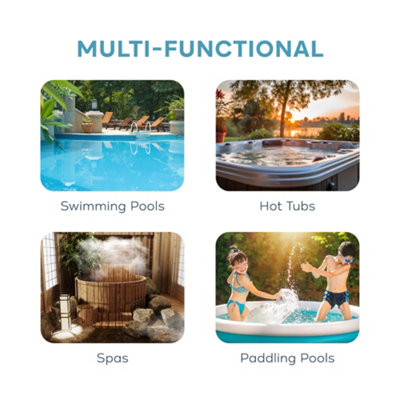 PURE SPLASH 1kg Multifunction 4 in 1 Chlorine Tablets and Floating ...