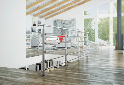 Pure Titanium Balustrade Corner Kit