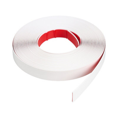 Pure White Self Adhesive Trim Strip Worktop Edging Tape 10m