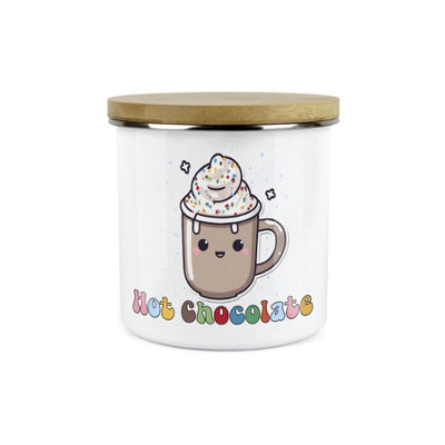Purely Home Cartoon Hot Chocolate Storage Canister - Cute Doodles ...
