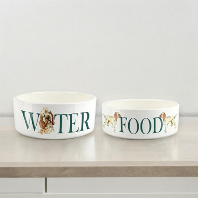 Purely Home Cockapoo Food & Water Bowl Set by Rhiannon Chauncey