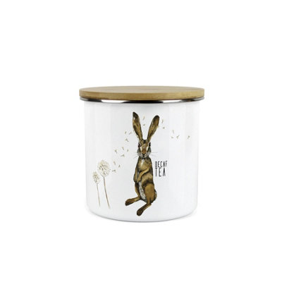 Purely Home - Hares & Dandelions - Decaf Tea Canister - Kitchen Storage ...