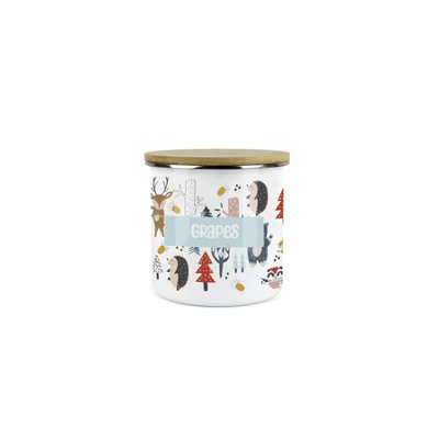 Purely Home Kids Mini Snack Pot - Lunchtime Forest Animals Grapes ...