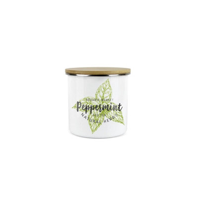 Purely Home Peppermint Herb Jar - Mini Storage Canister - Cooking Green ...