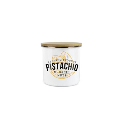 Purely Home Pistachio Mini Storage Canister - Snacks Nibbles Enamel ...