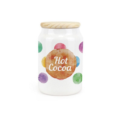 Purely Home - Polka Dots - Hot Chocolate/Cocoa Canister - Kitchen ...
