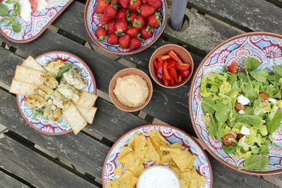 Purely Home Rio Corte Melamine Side Plates - Set of 4