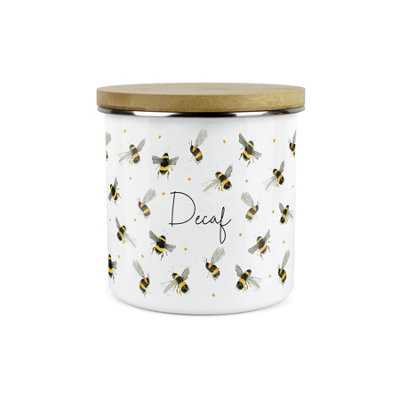 Purely Home - Scattered Bees - Decaf Canister - Kitchen Storage Jar (Large)