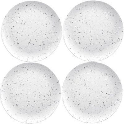 Purely Home Terrazzo Melamine Dinner Plates - Set of 4