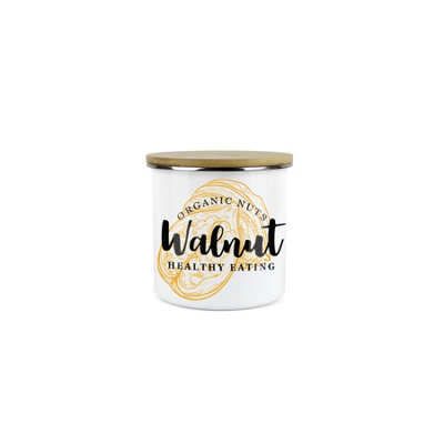 Purely Home Walnuts Mini Storage Canister - Snacks Nibbles Enamel Food ...