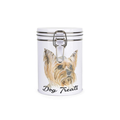Purely Home Yorkie Dog Treats Canister by Rhiannon Chauncey - Metal ...