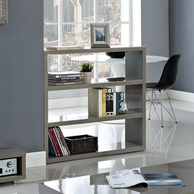 Puro High Gloss Bookcase Stone