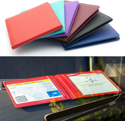 Purple Disabled Badge Holder for Car Blue Badge Parking Permit Wallet ...