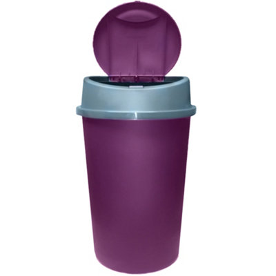 Purple KITCHEN BIN Touch Top Bin for Home Office School Kitchen ...