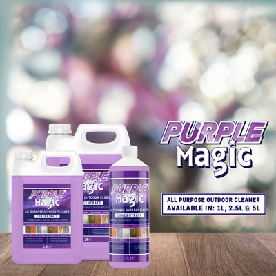 Purple Magic All Purpose Outdoor Cleaner Concentrated Moss, Mould ...